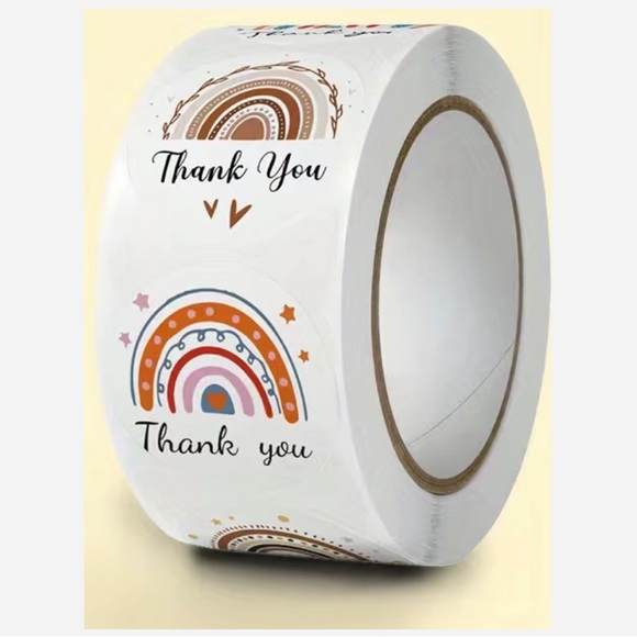 Office | 10 Rainbow Thank You Stickers | Poshmark